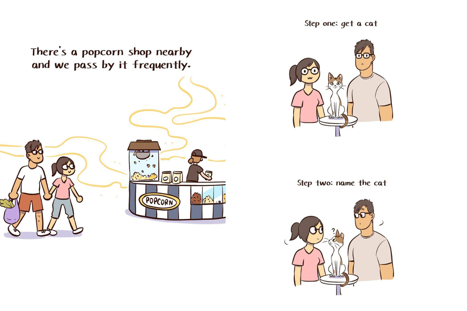 The artist shows her everyday life in comics