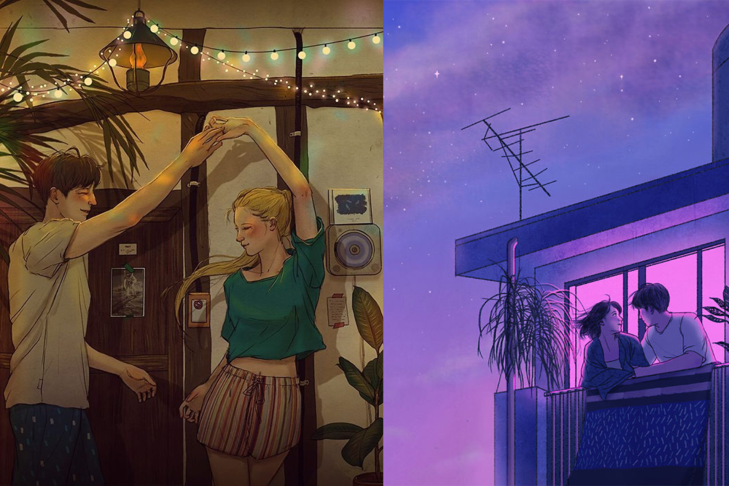 Illustrator Captures The Beauty Of Falling In Love