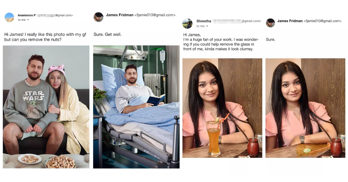 This artist adds a quirky sense of humour to your photos