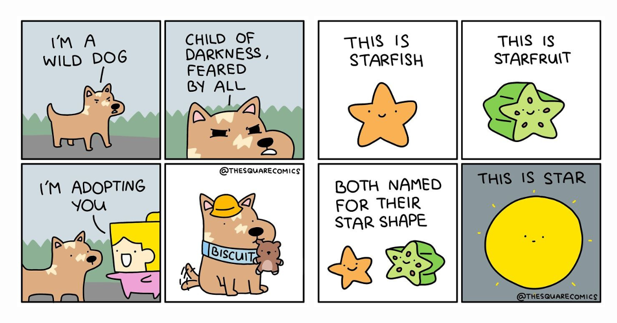 30 funny comics with unexpected endings from "The Square Comics"