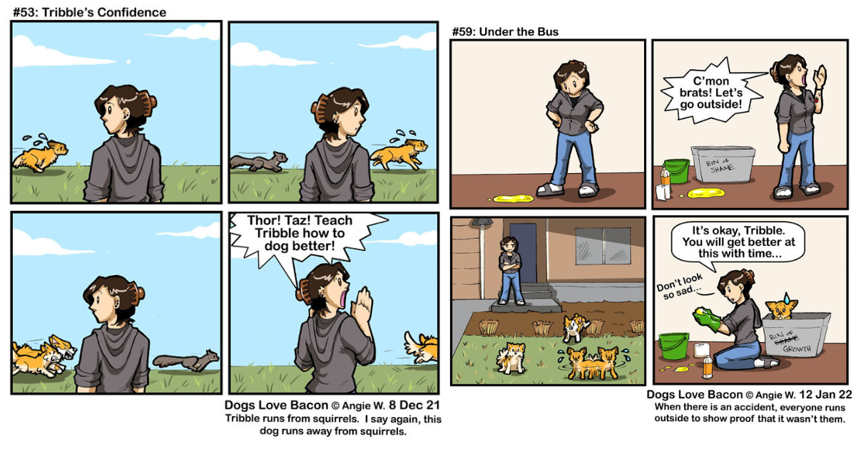 36 Comics Capturing the Adventures of Life with Two Rescue Dogs